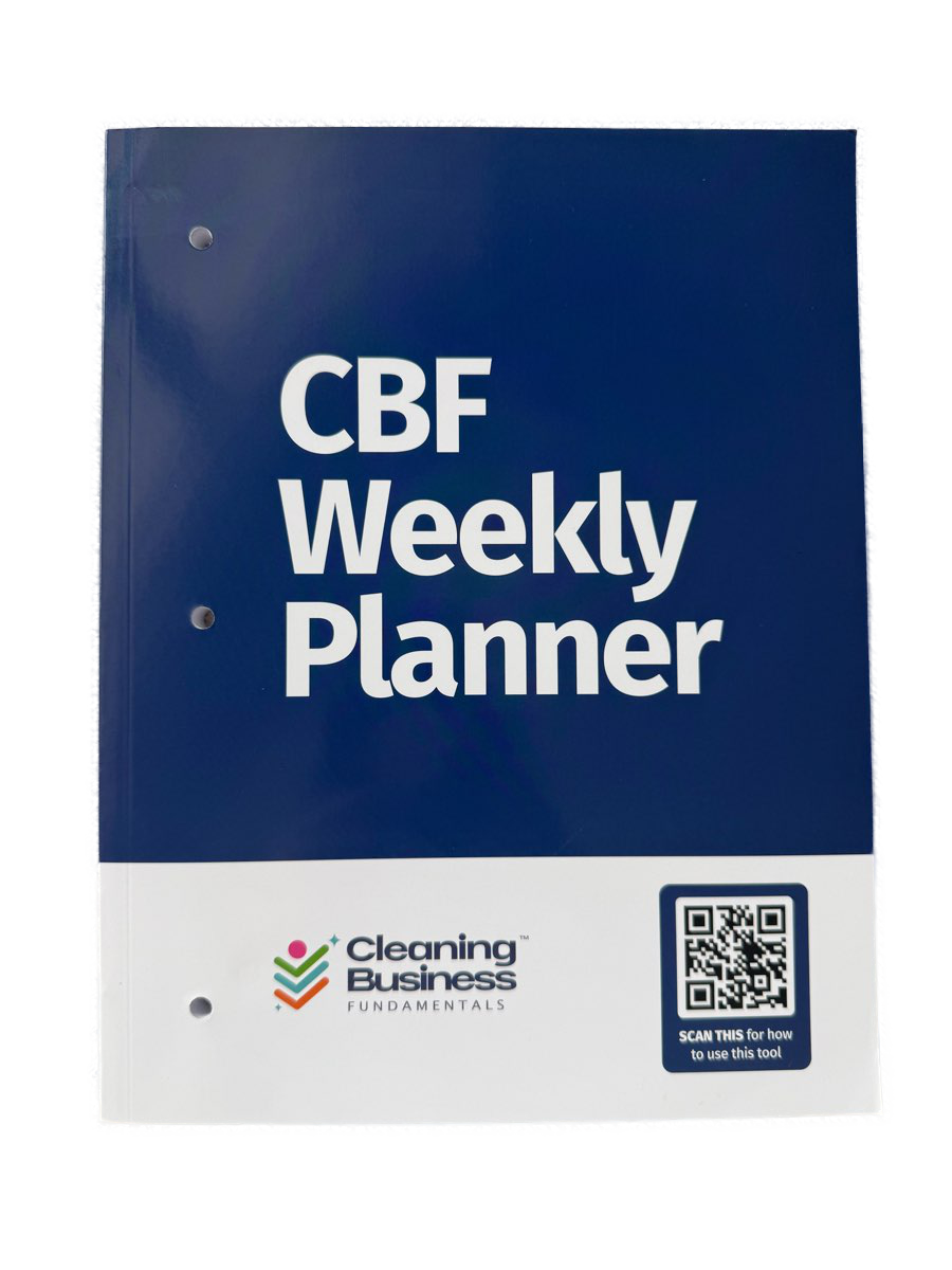 CBF Weekly Planner - Debbie Sardone | Cleaning Business Consultant